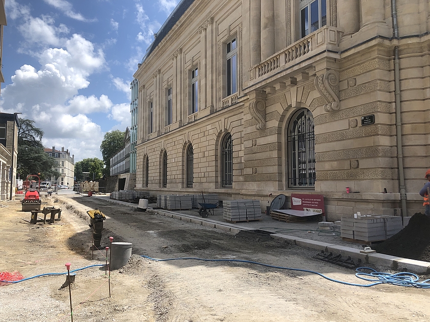 La rue Frédéric-Bastiat en cours de requalification pour l’ouverture du ...